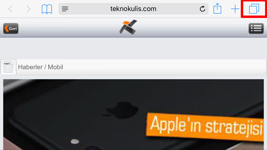 iOS 10'da Safari sekmeleri arasında nasıl arama yapılır? - Dosyalar - Teknokulis
